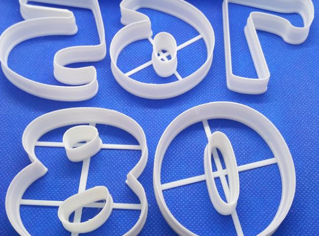 Продажа 3D-модели "Формы для печенья "Цифры 123456780""