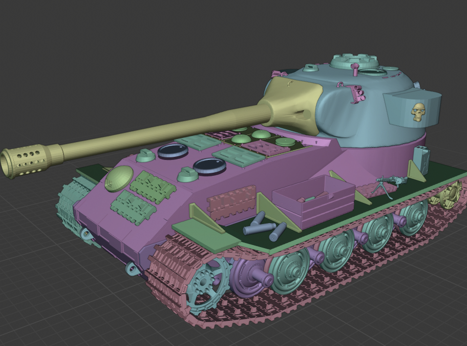 Продажа 3D-модели "Танк VK 7201"