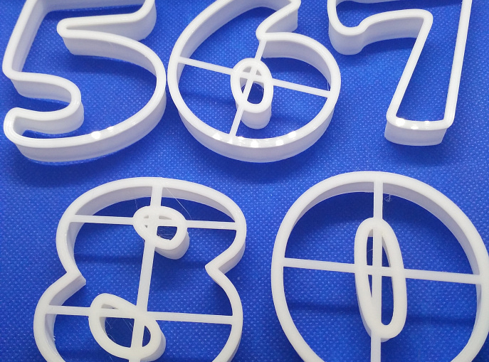 Продажа 3D-модели "Формы для печенья "Цифры 123456780""