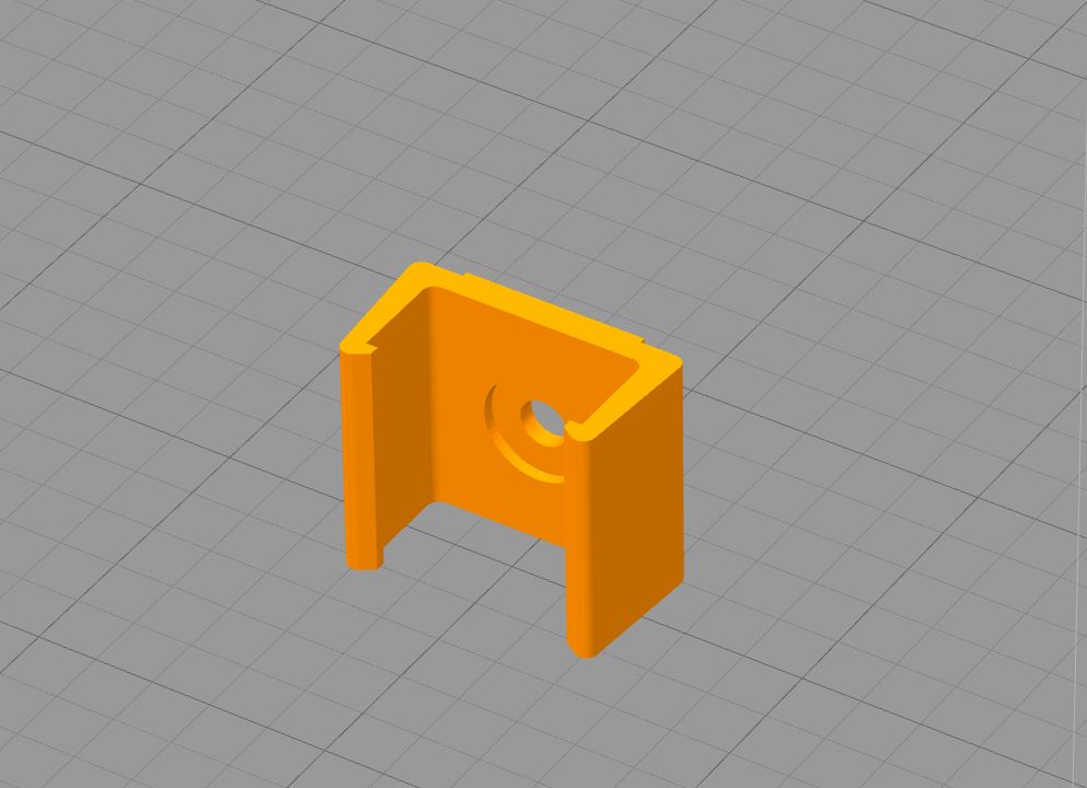 3d модель Кронштейн для лампы Feron типа CAB2B для 3d принтера ...