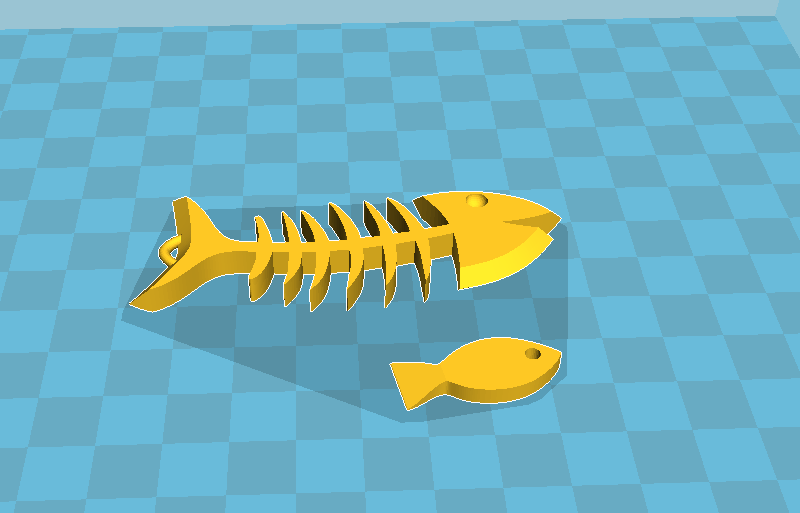 3d модель Fish(keychain) для 3d принтера - скачать бесплатно 3д модель ...