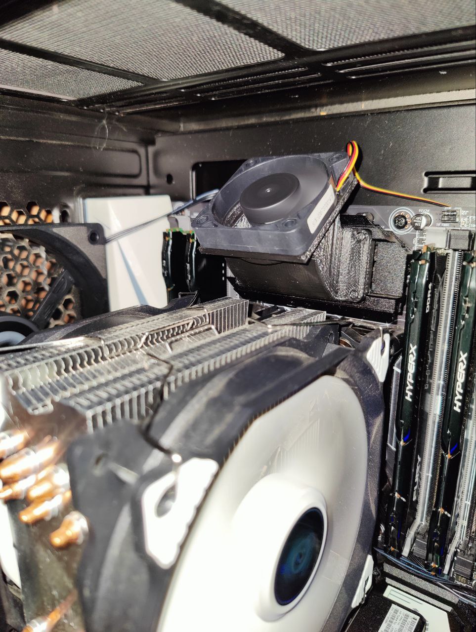 3d модель Huananzhi X99-TF VRM adapter 50mm fan для 3d принтера ...