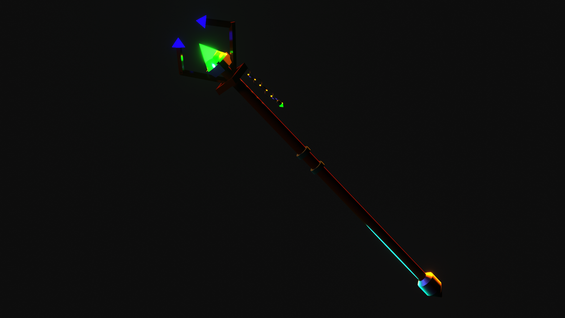 3d модель Mage Staff для 3d принтера - скачать бесплатно 3д модель в ...