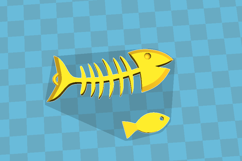 3d модель Fish(keychain) для 3d принтера - скачать бесплатно 3д модель ...