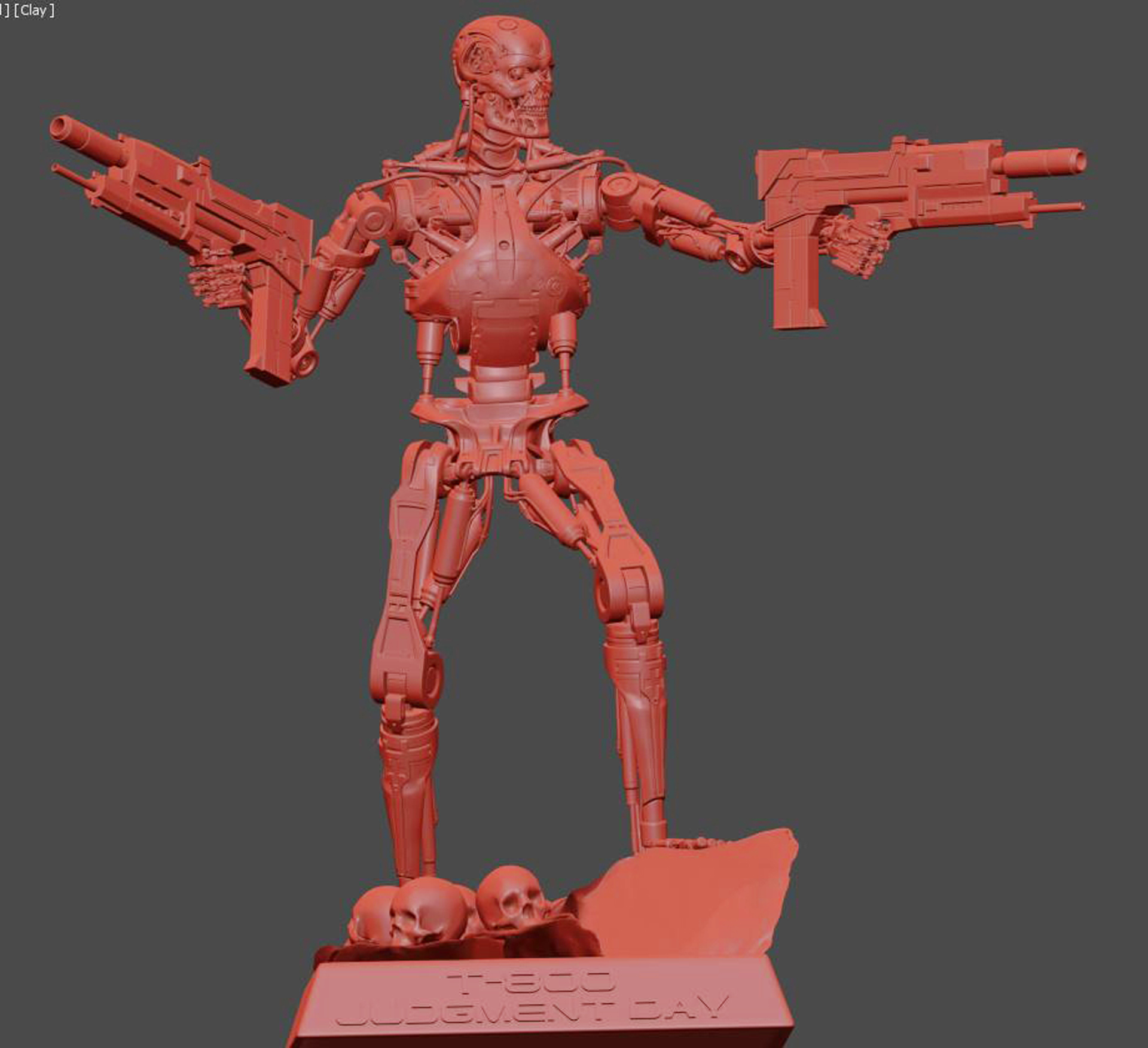 Продажа 3D-модели "Terminator T-800 Judgment Day"