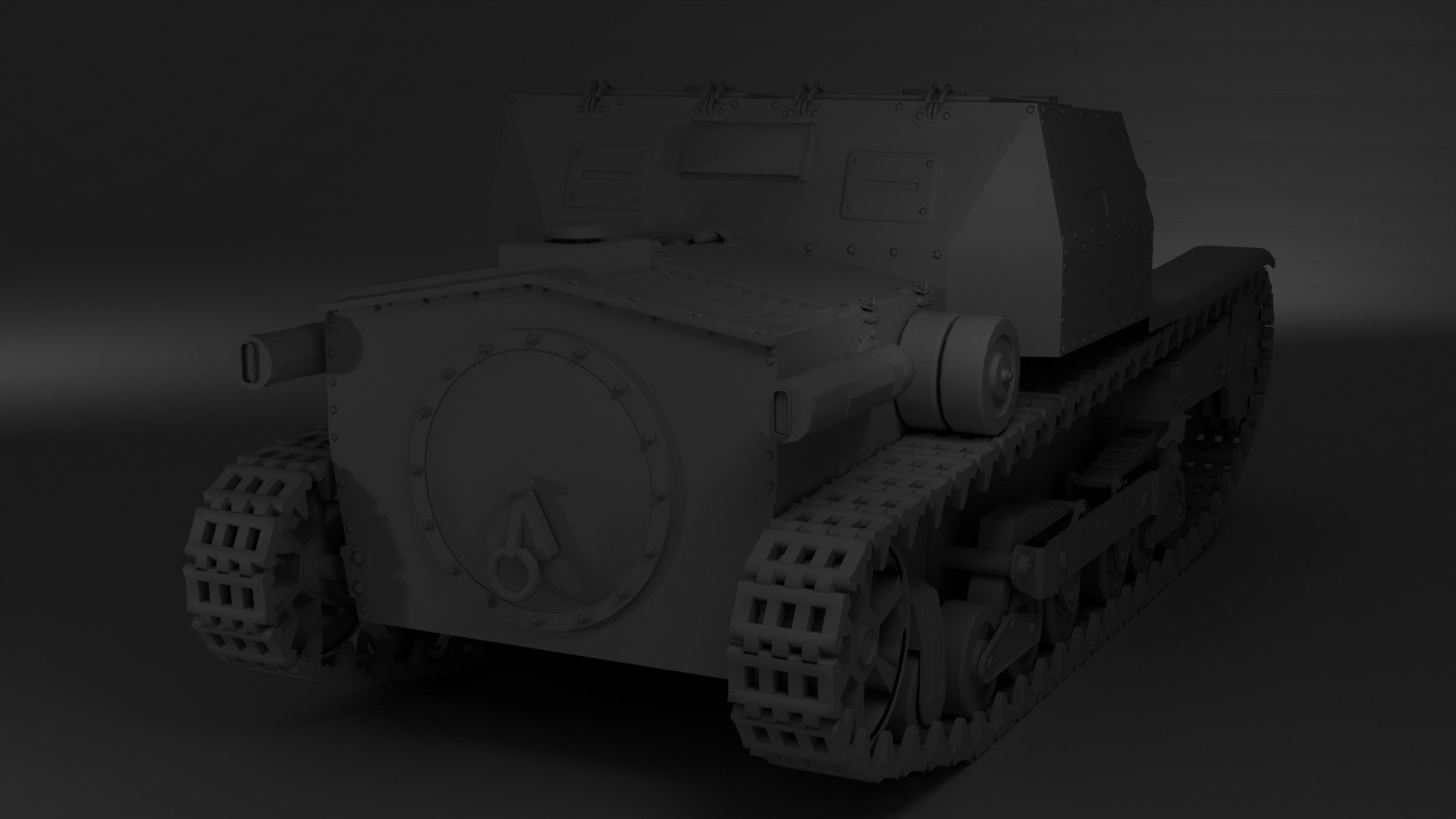 Продажа 3D-модели "танк L3 33 CC"