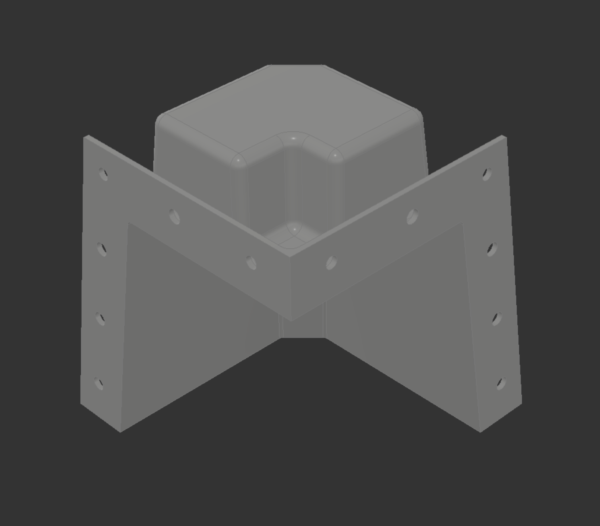 Продажа 3D-модели "Форма для отливки бетонных дек-блоков (Dek-block) 38x50"