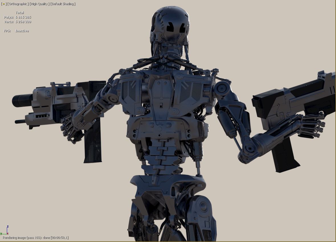 Продажа 3D-модели "Terminator T-800 Judgment Day"