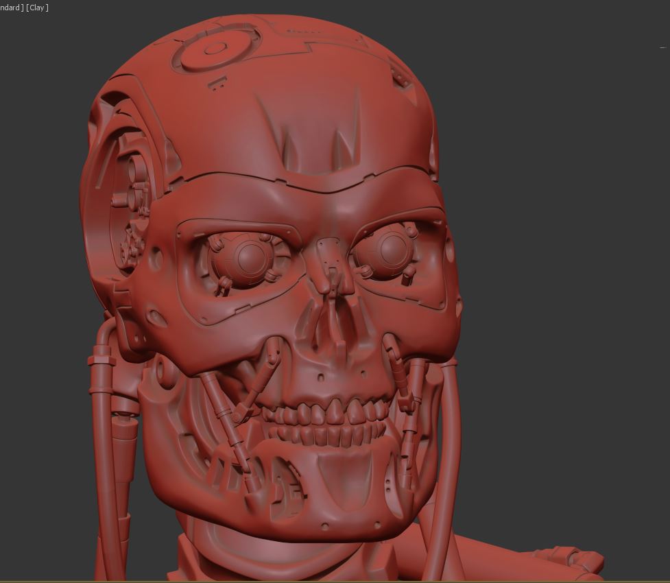 Продажа 3D-модели "Terminator T-800 Judgment Day"