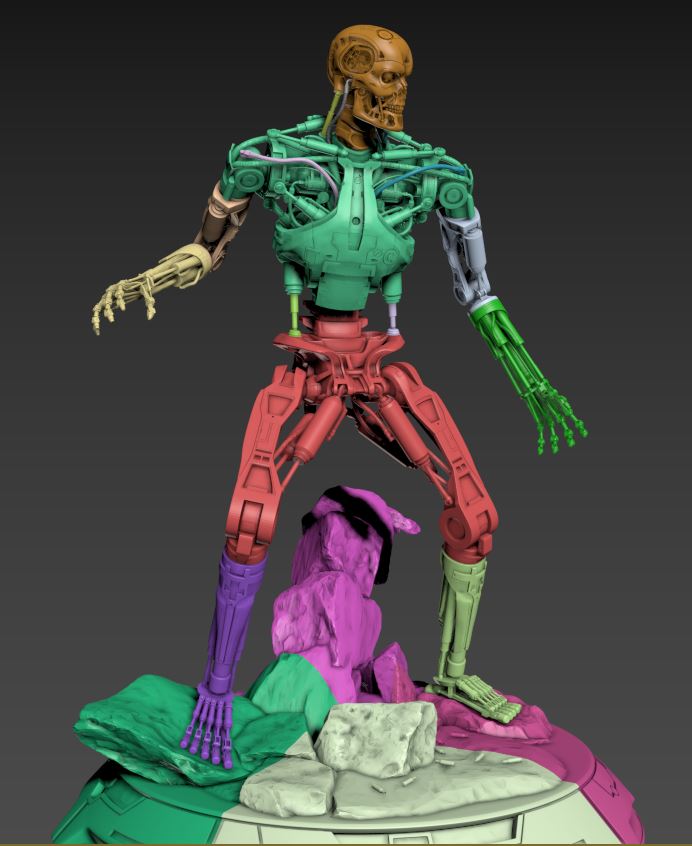 Продажа 3D-модели "TERMINATOR T-800 ENDOSKELETON REKVIZIT T1 V2 HIGH DETAL"