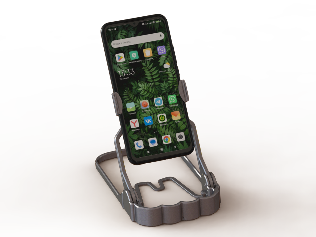 Продажа 3D-модели "Складная подставка для телефона Xiaomi Redmi 9"