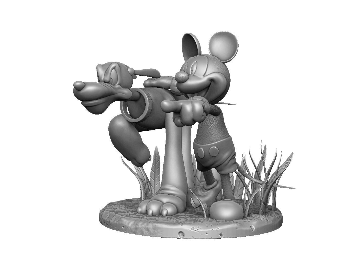 Продажа 3D-модели "МИКИ-МАУС И ПЛУТО ДЛЯ 3Д ПЕЧАТИ"